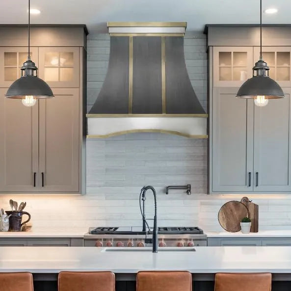 Fobest Custom Range Hood Stainless Steel Curved Design FSS-355