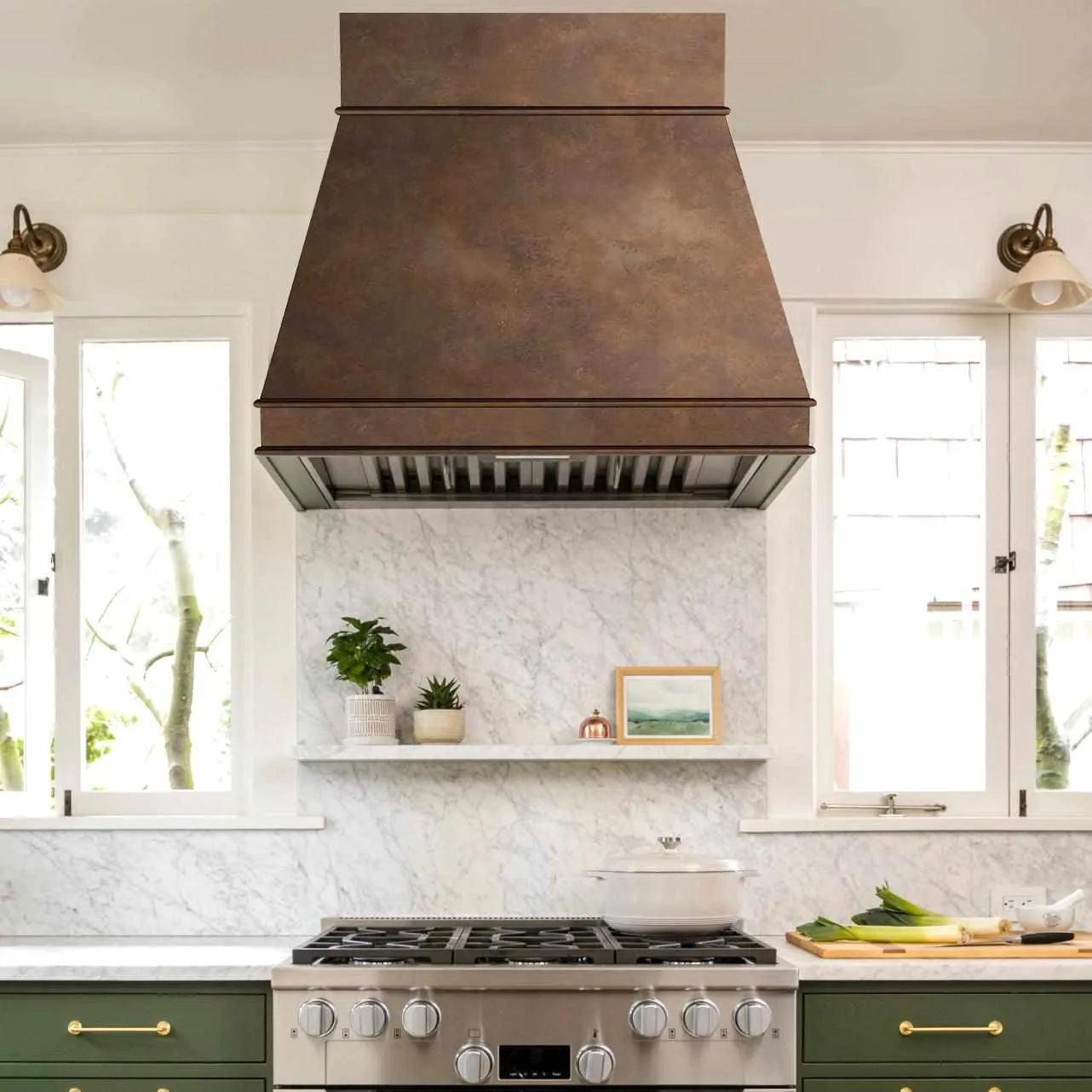 Fobest Rustic Copper Range Hood with Vintage Finish FCP-174