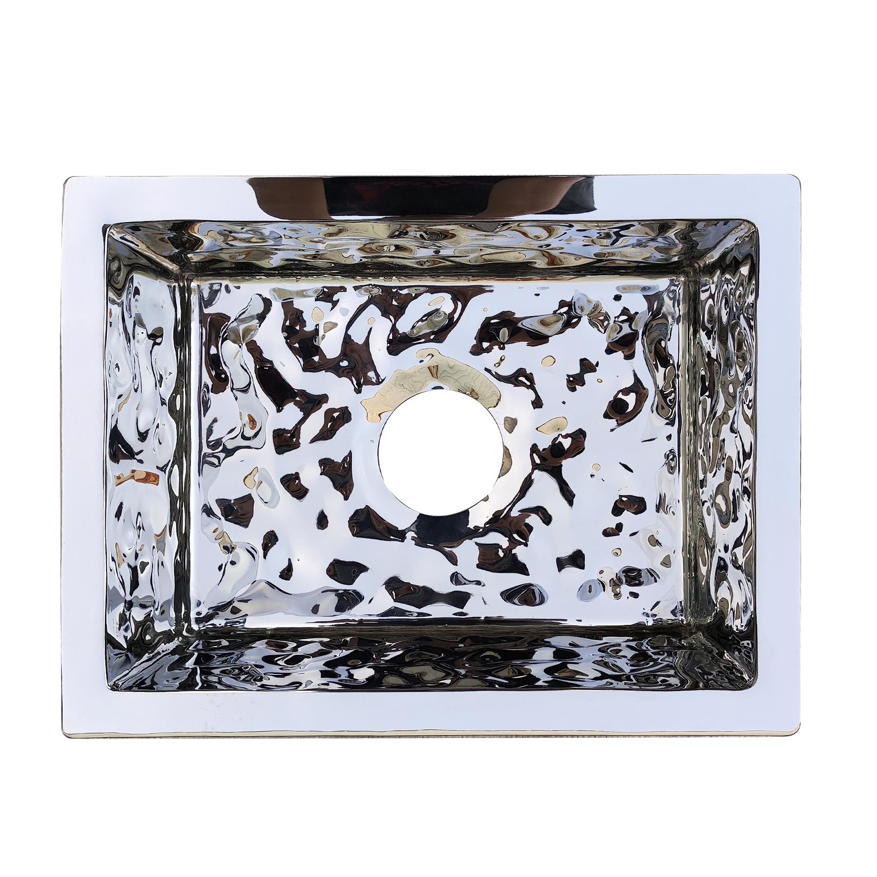 Fobest Custom Stainless Steel Sink with Hammer Water Ripple Design FSK